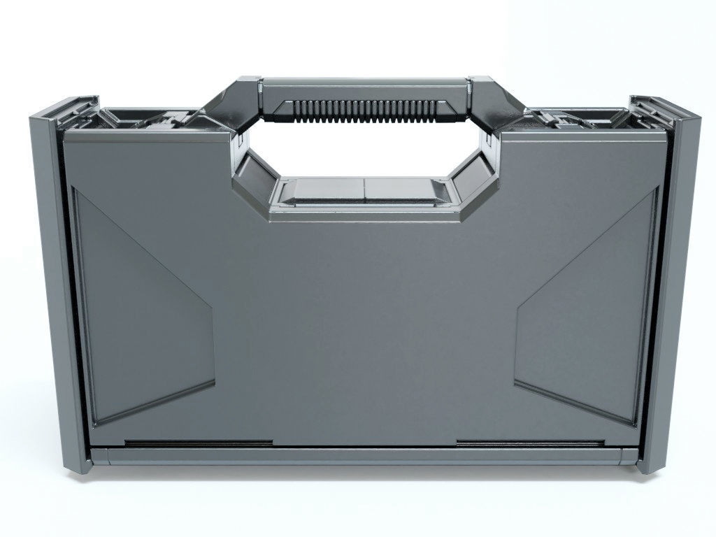 Sci-Fi Storage Box Case High-poly 3D model | CGTrader