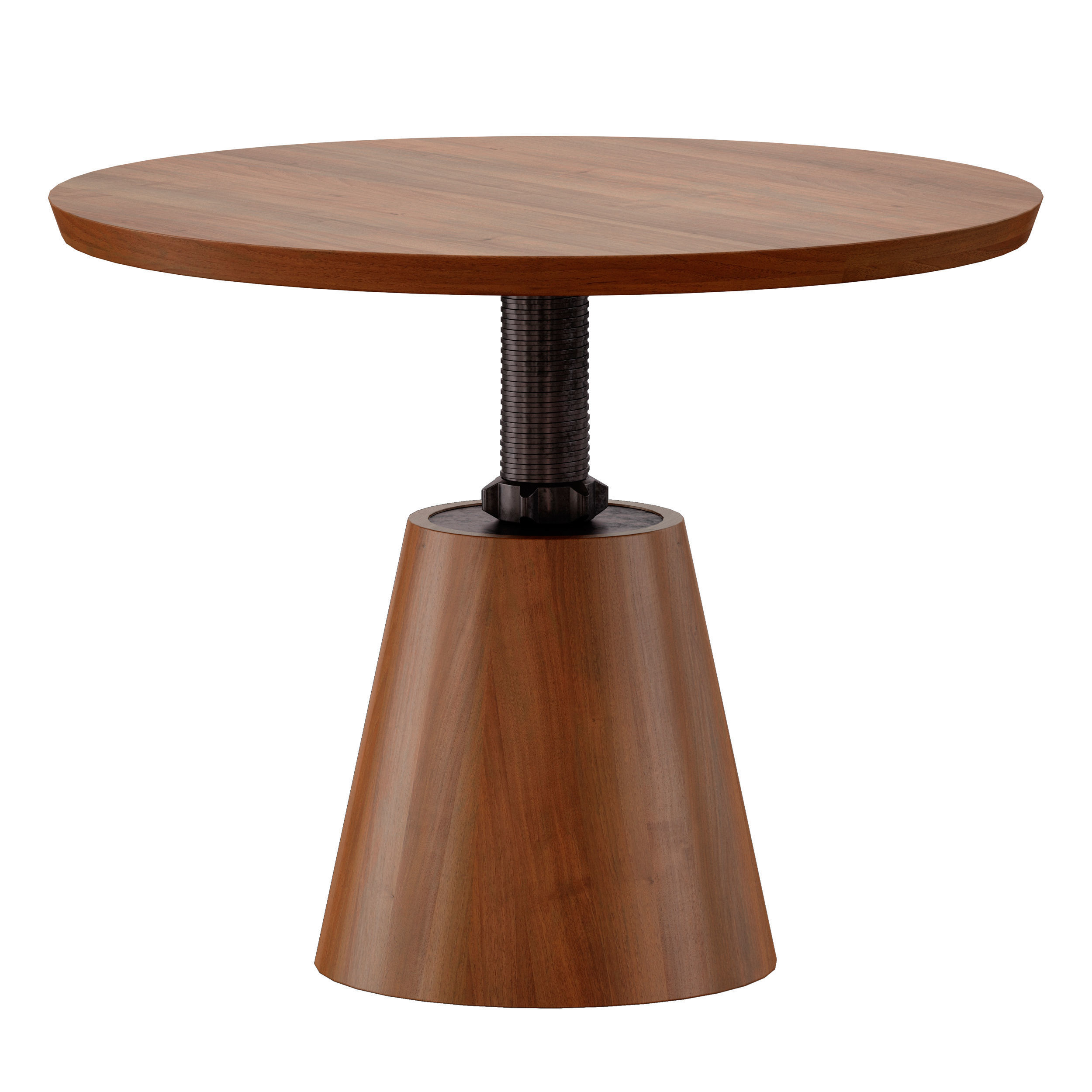 Revolve 48 Round Adjustable Height Dining Table Crate and Barrel 3D ...