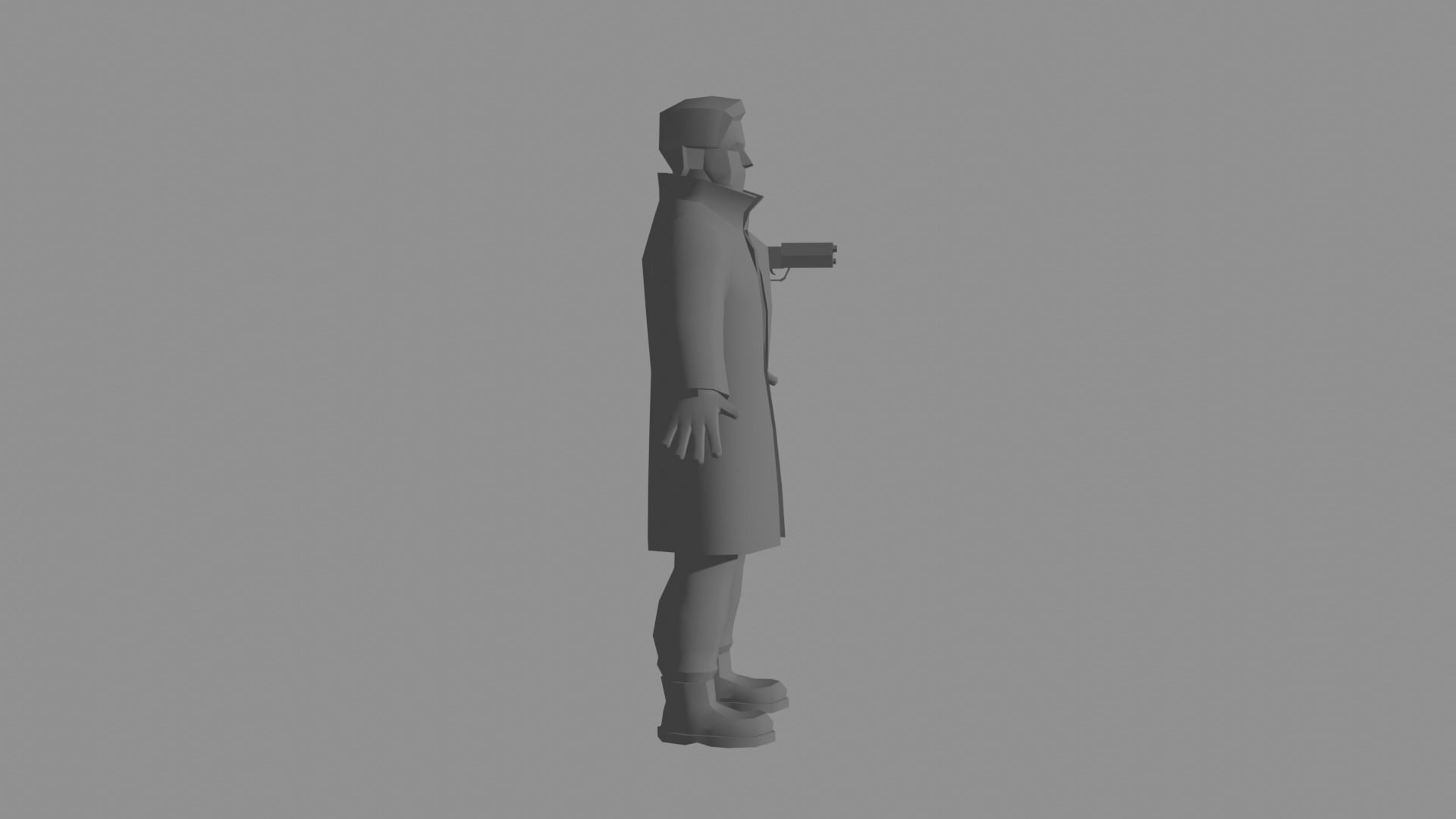 Detective LowPoly free VR / AR / low-poly 3D model rigged | CGTrader