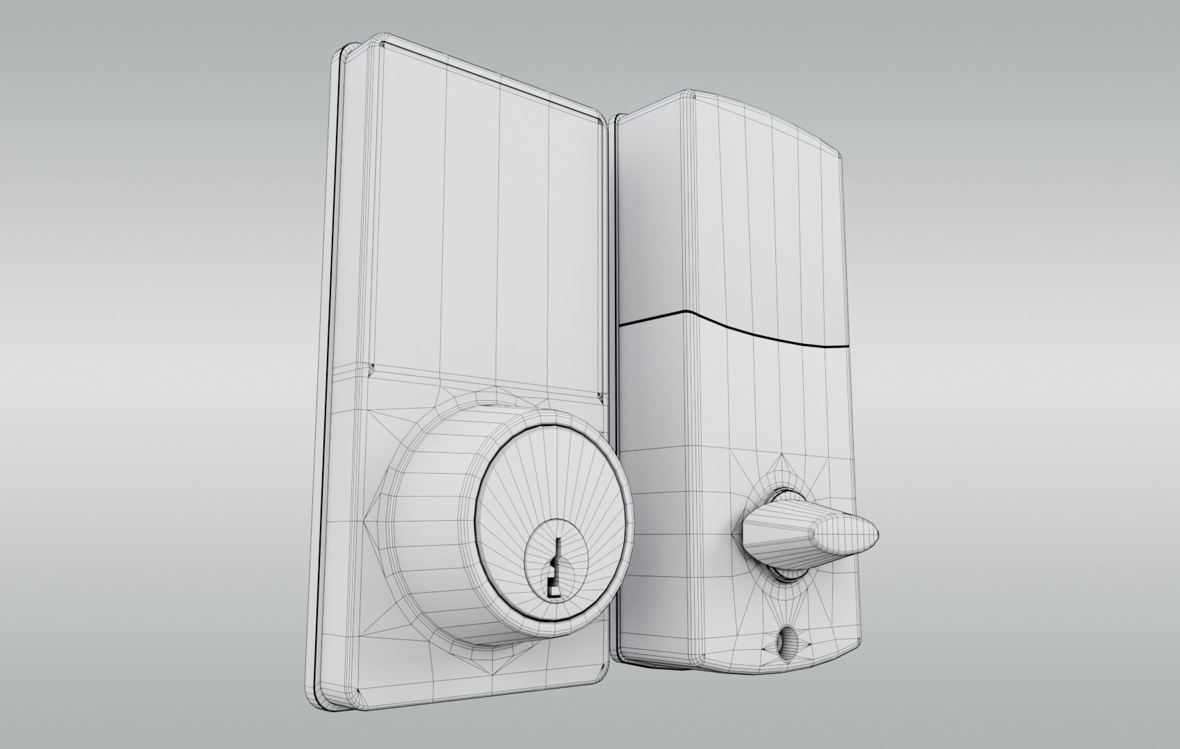 3D model Square Metal Door Digital Lock VR / AR / low-poly | CGTrader