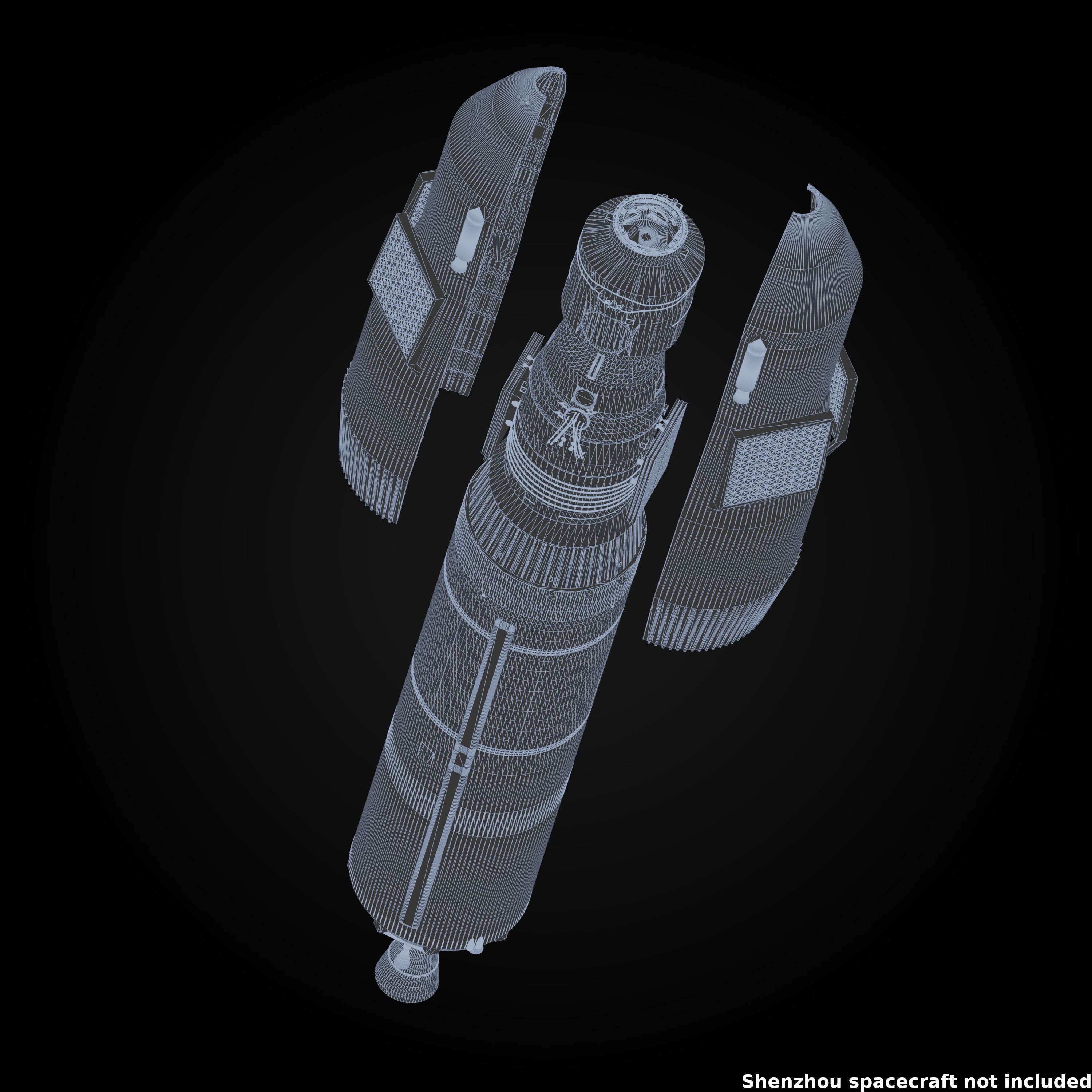 Long March 2F Rocket 3D model | CGTrader