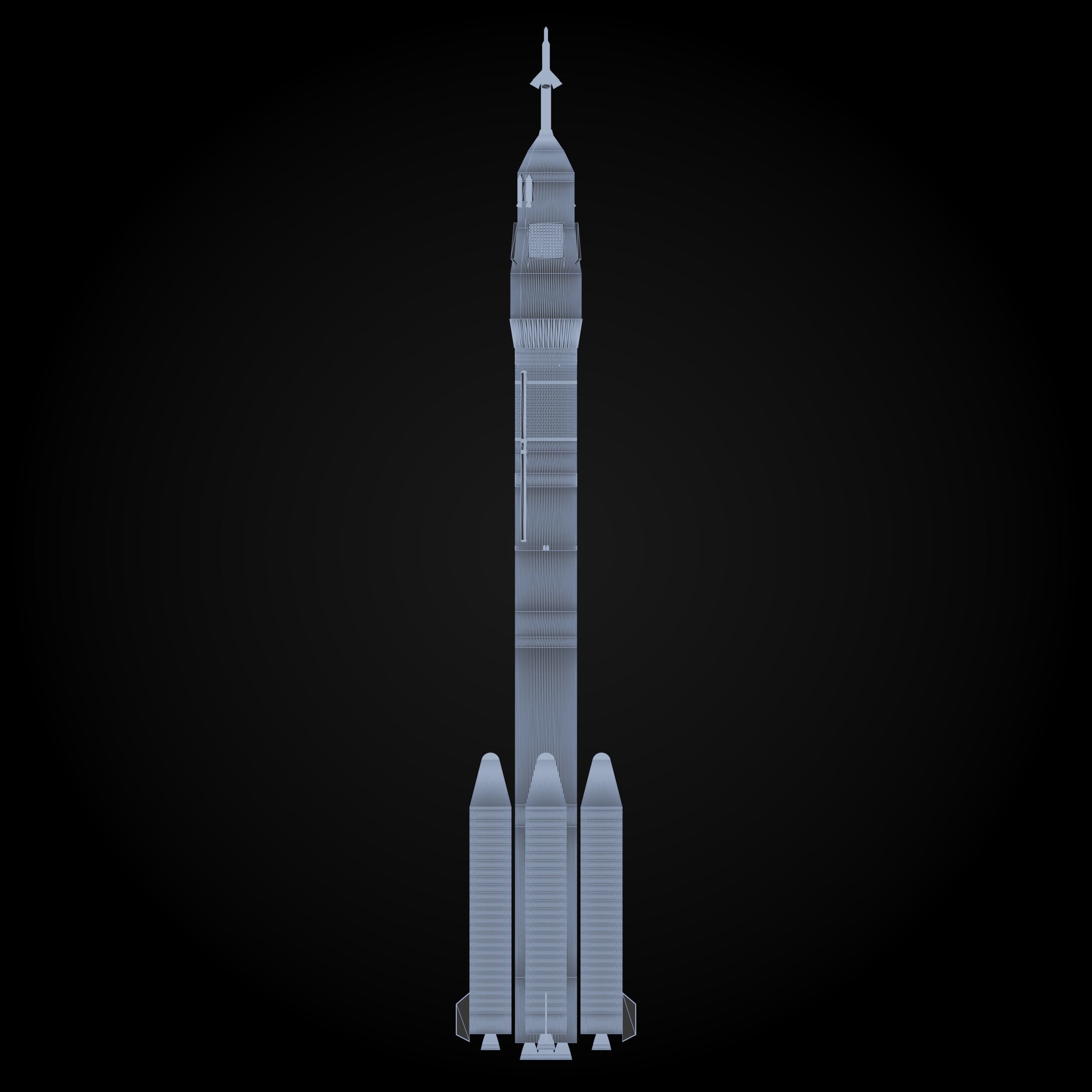 Long March 2F Rocket 3D model | CGTrader