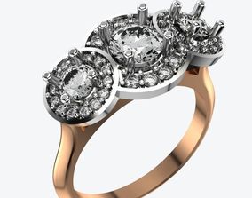 3 stone ring 3D Printing Models | CGTrader