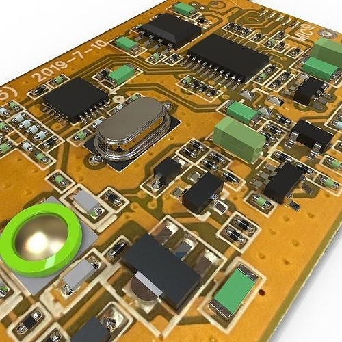Circuit board 3D model | CGTrader