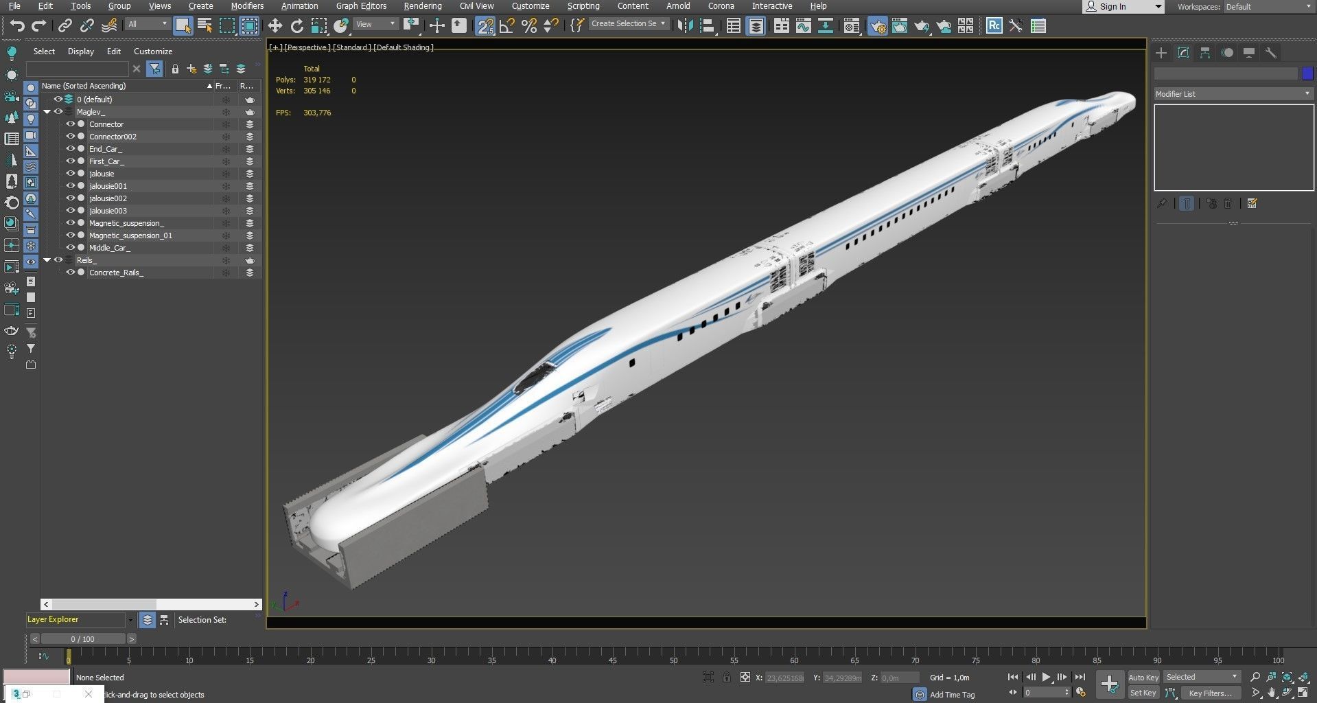 SCMaglev L0 Series Improved Version Shinkansen 3D model | CGTrader