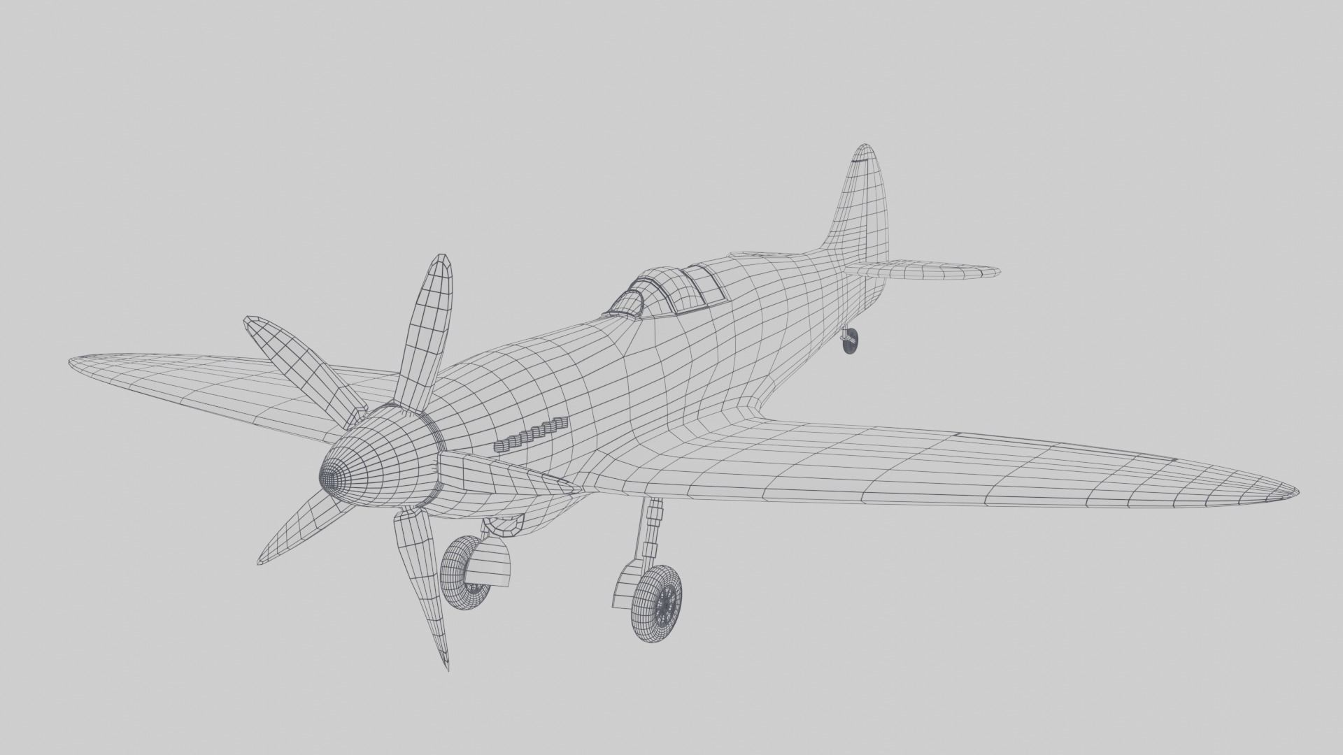 3D model Supermarine Spitfire 3D Model VR / AR / low-poly | CGTrader