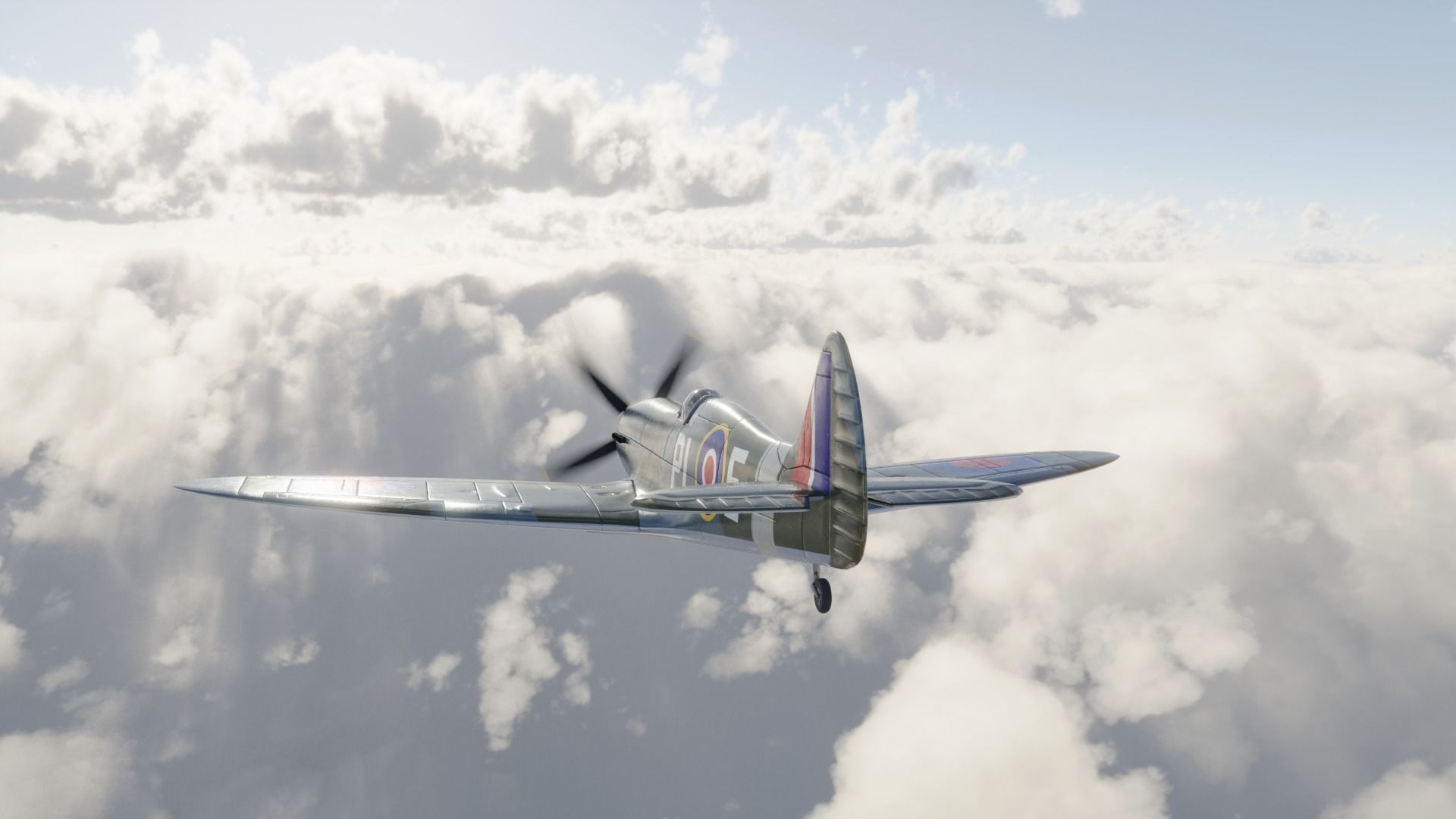 3D model Supermarine Spitfire 3D Model VR / AR / low-poly | CGTrader