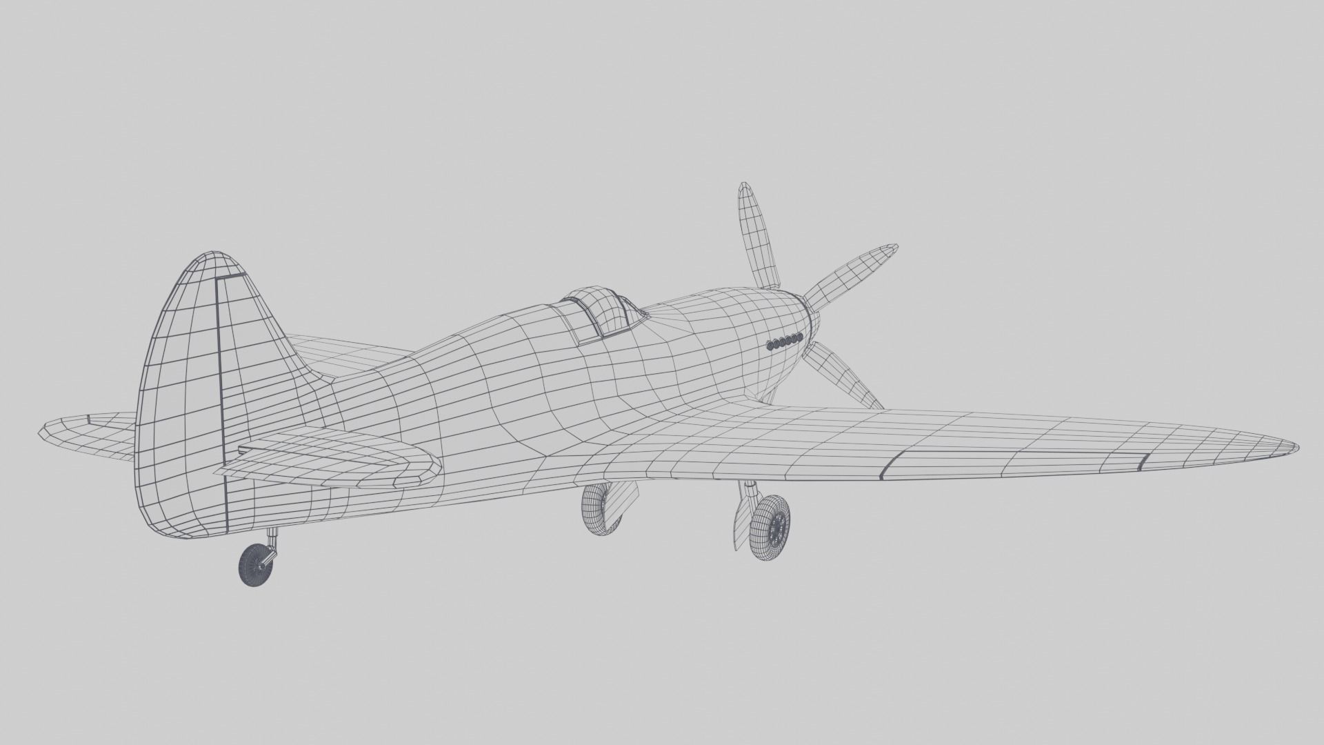 3D model Supermarine Spitfire 3D Model VR / AR / low-poly | CGTrader