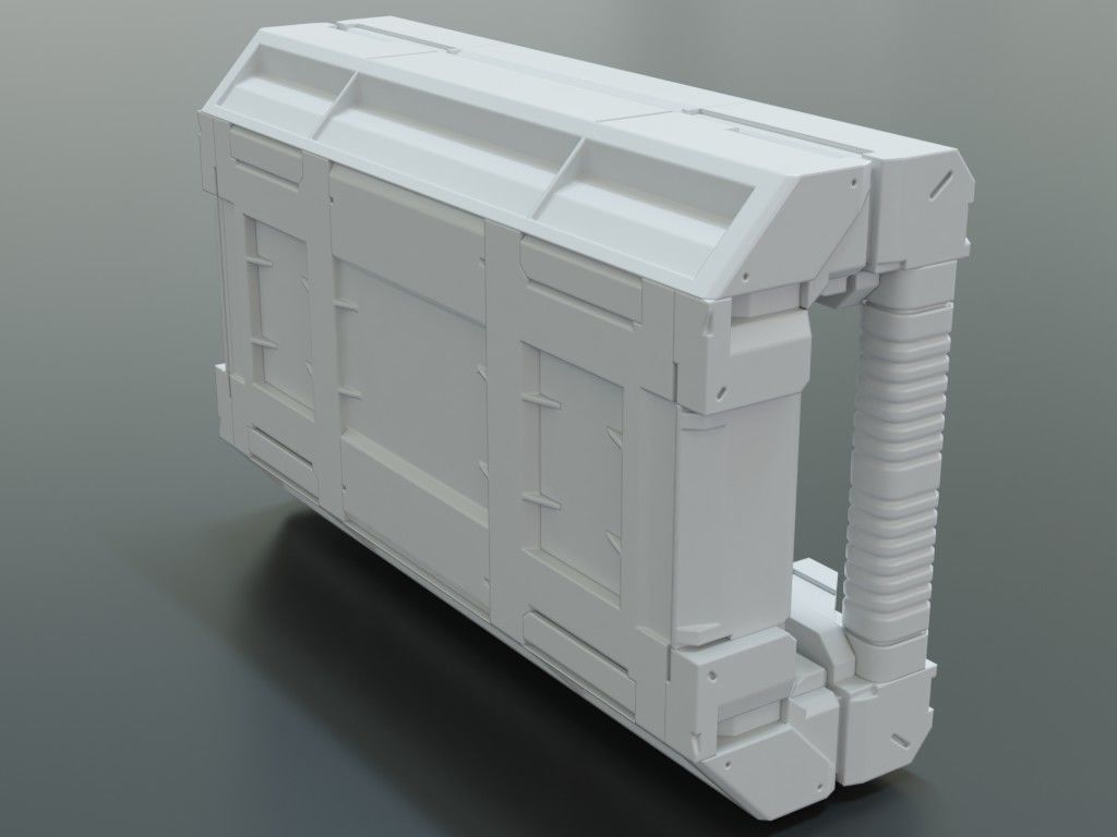 Sci-Fi Storage Box 3D model | CGTrader
