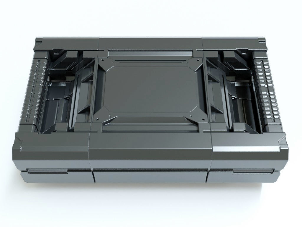 Sci-Fi Storage Box 3D model | CGTrader