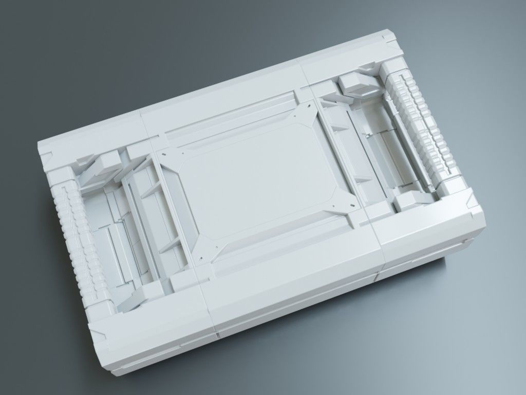 Sci-Fi Storage Box 3D model | CGTrader