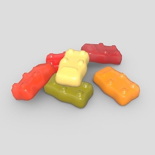 3D model Jelly Bear VR / AR / low-poly | CGTrader