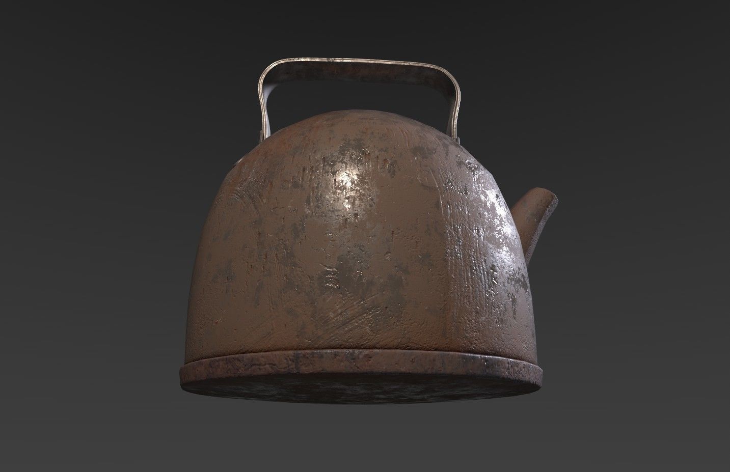 3D model Old Stylized Rusty Kettle VR / AR / low-poly | CGTrader