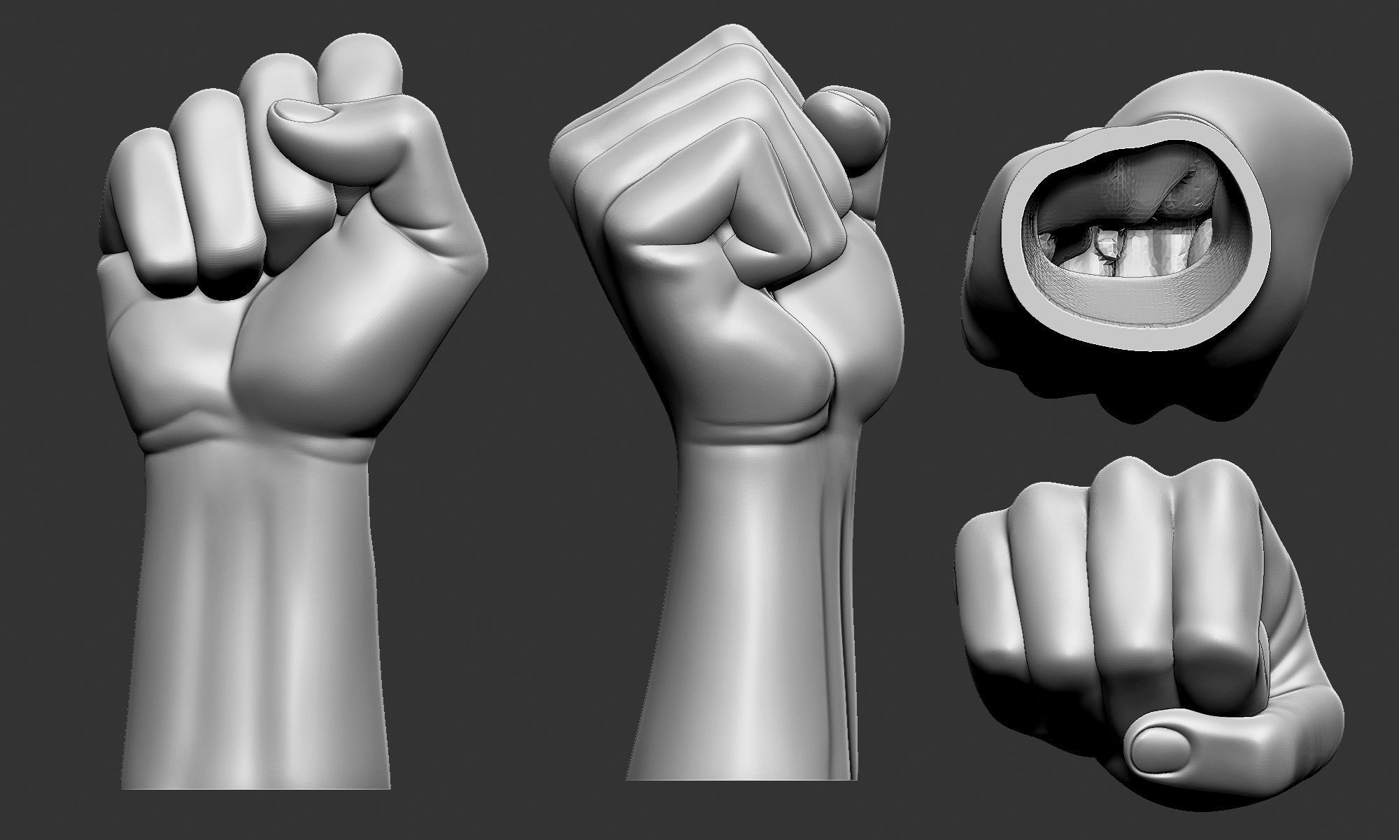 Fist Printable 3D model 3D printable | CGTrader