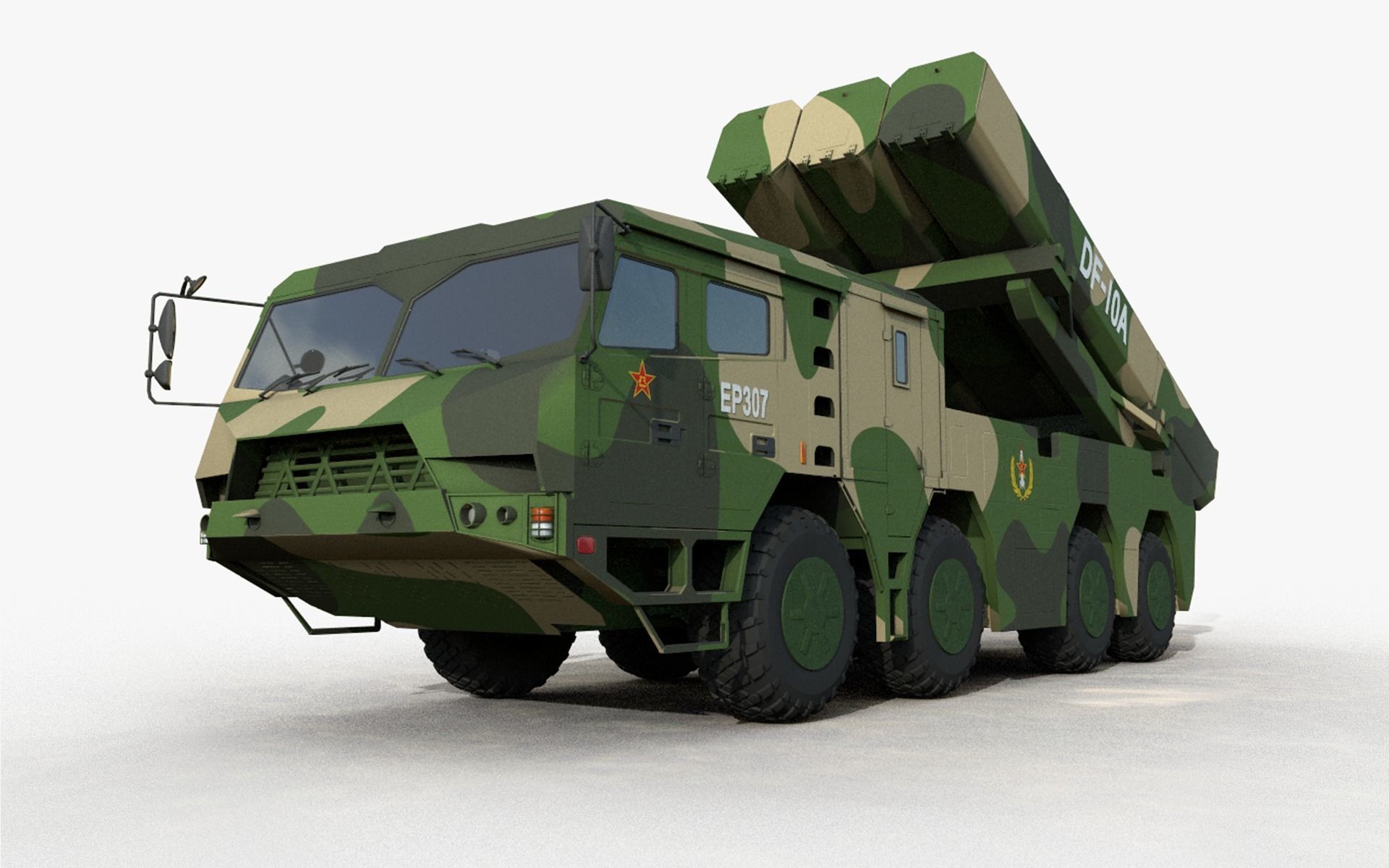 3D model DF-10A cruise missile VR / AR / low-poly | CGTrader