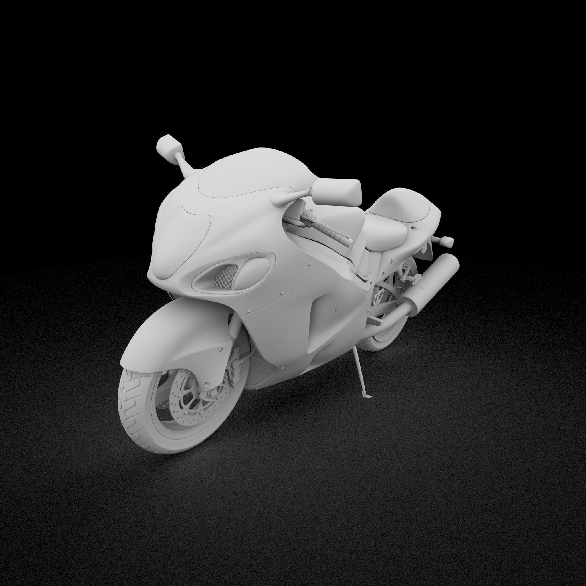 3D model Suzuki Hayabusa GSX1300R Super Bike VR / AR / low-poly | CGTrader