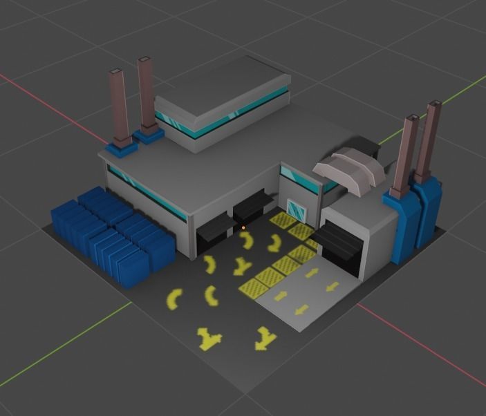 3D model Low-ploy Factory VR / AR / low-poly | CGTrader