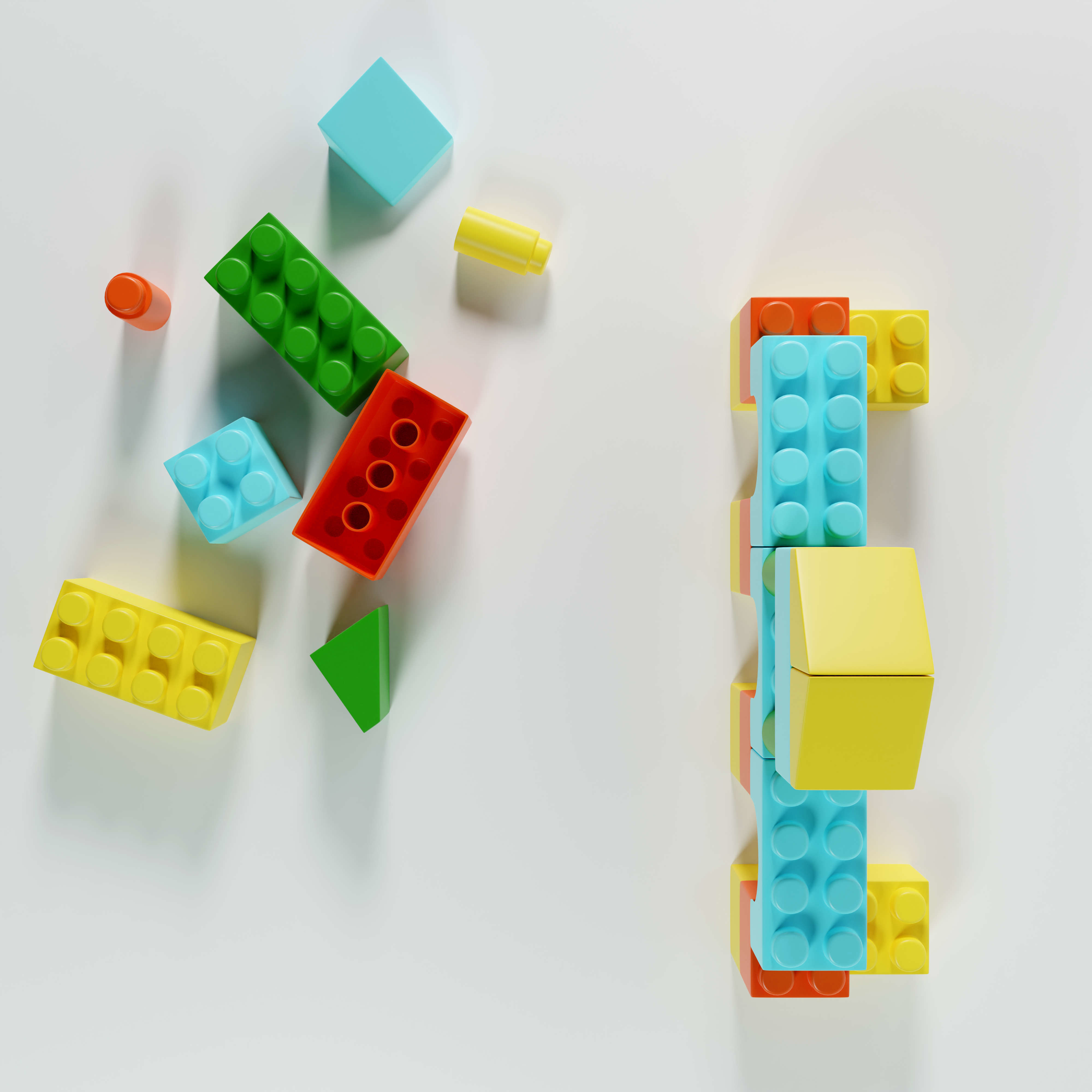 Big Toy Blocks 3D model | CGTrader