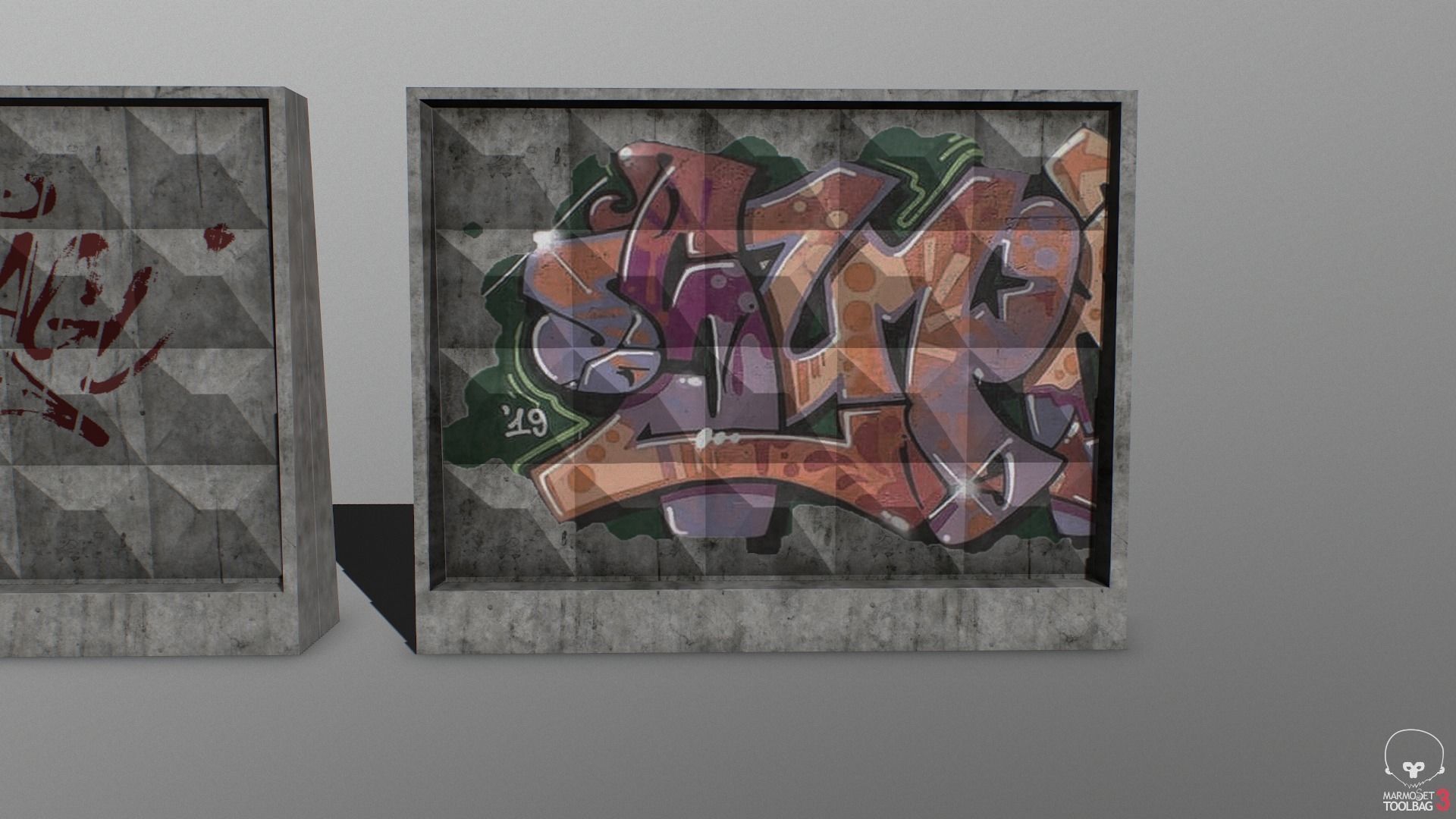 3D model Soviet Russian Concrete Fence Pack VR / AR / low-poly | CGTrader