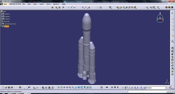 GSLV Mk III free 3D model 3D printable | CGTrader