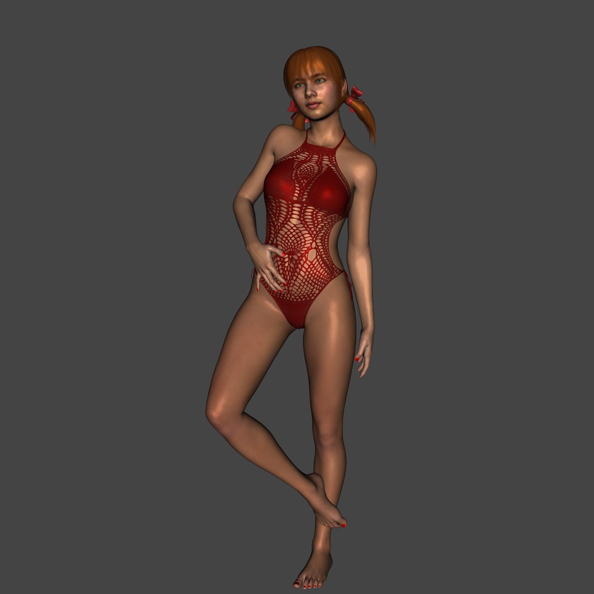 wanda-002 woman in swimsuit 3D model | CGTrader