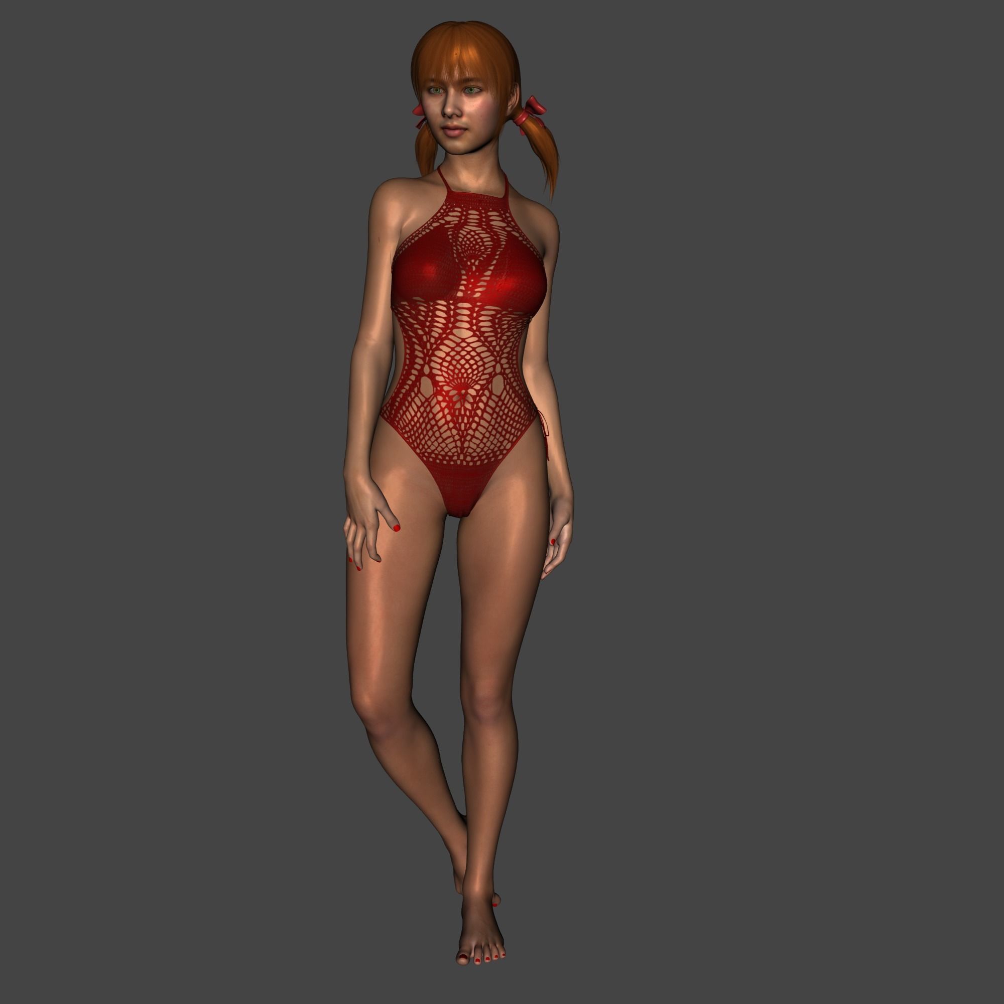 wanda-002 woman in swimsuit 3D model | CGTrader