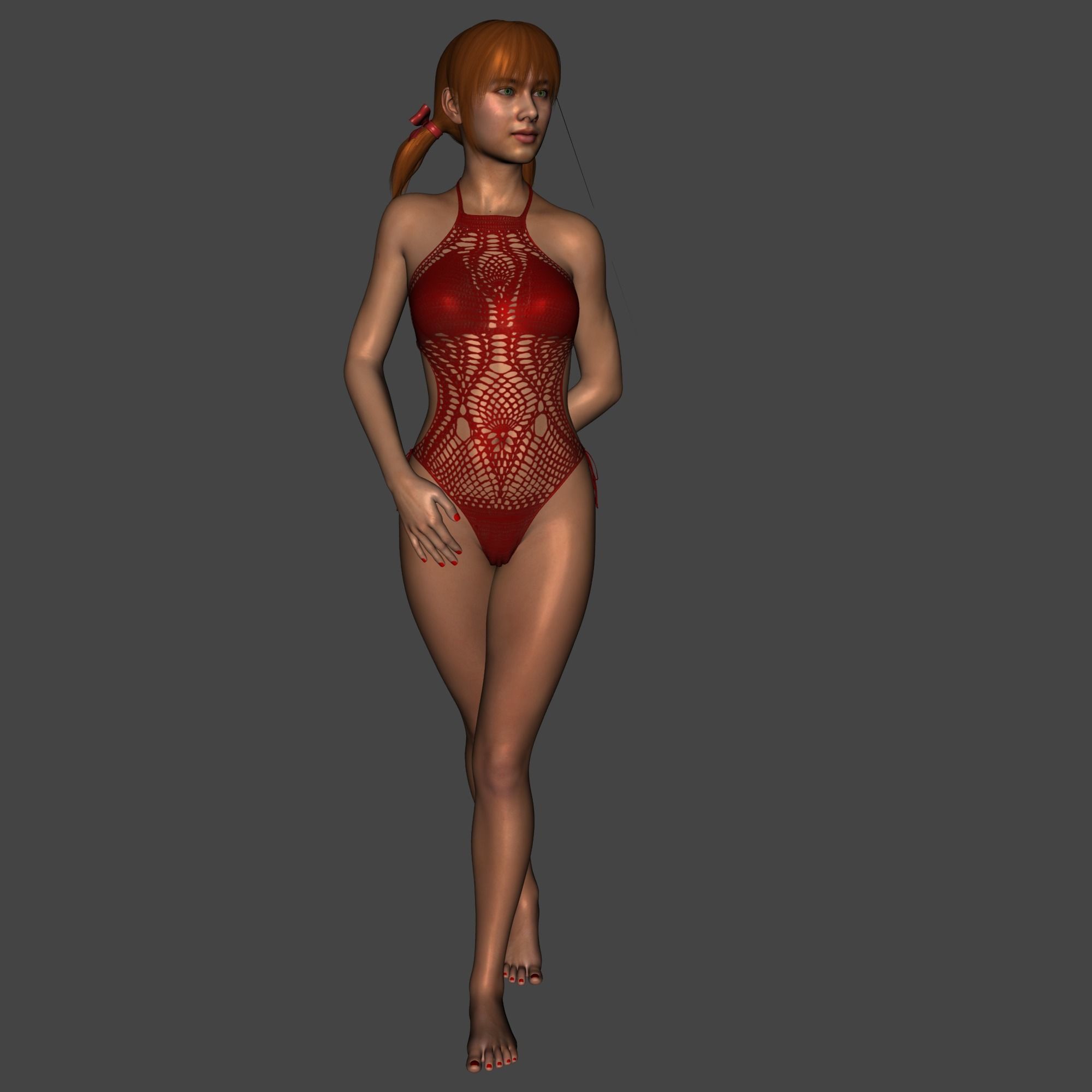wanda-002 woman in swimsuit 3D model | CGTrader