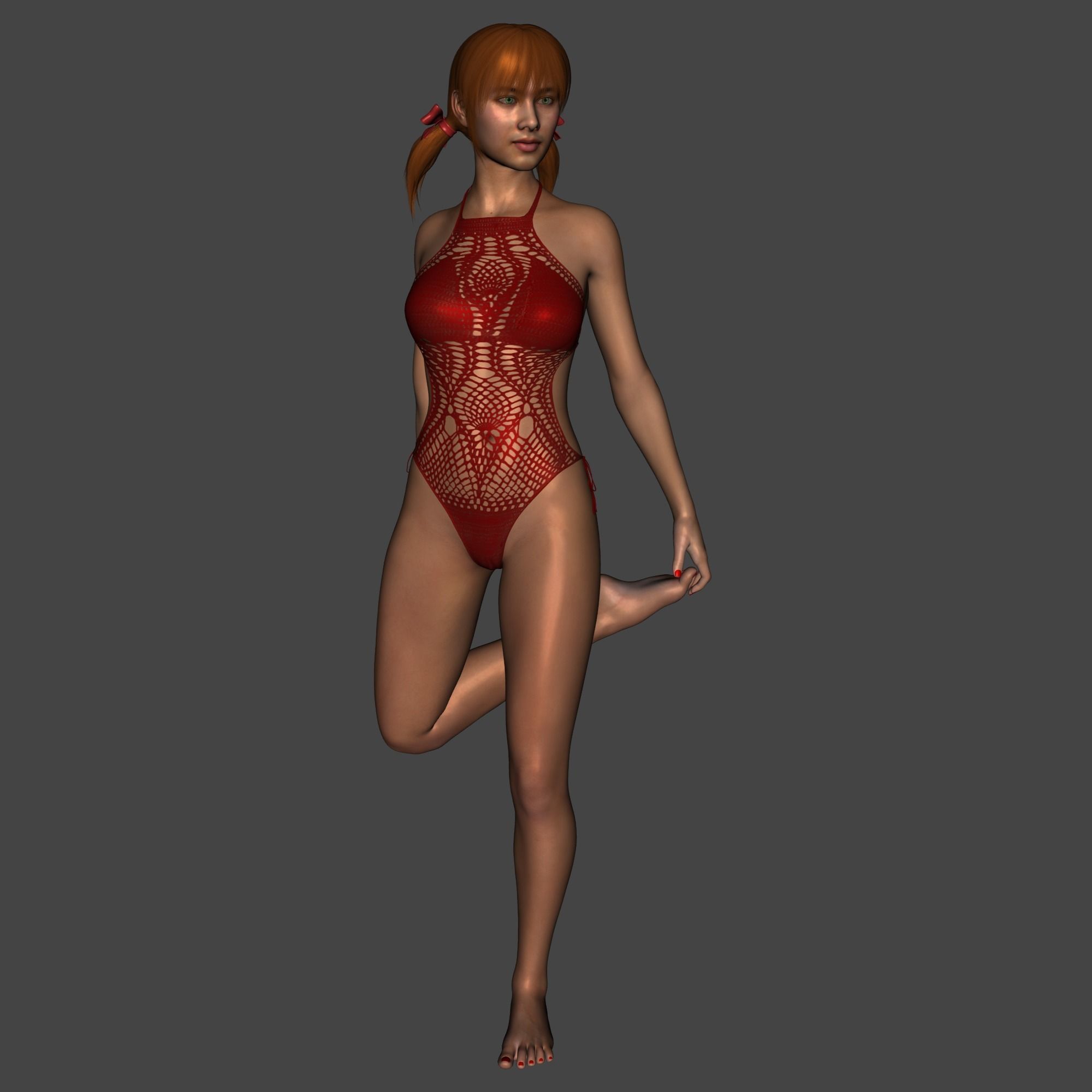 wanda-002 woman in swimsuit 3D model | CGTrader