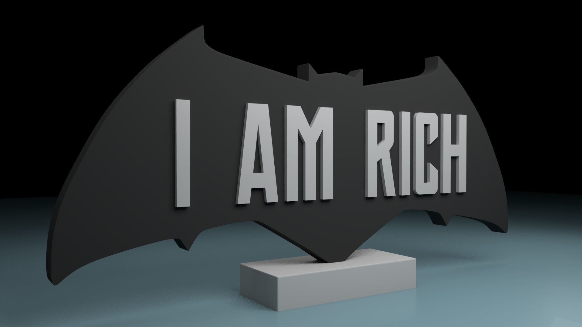 Batman logo 3D model 3D printable | CGTrader