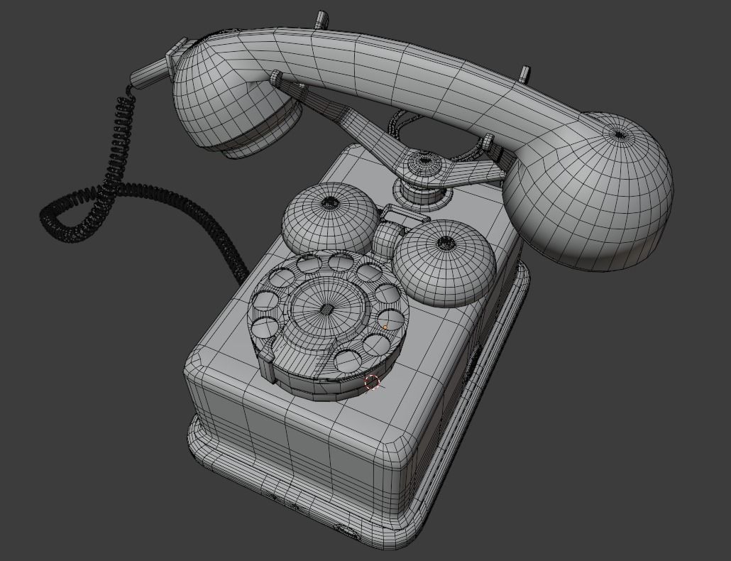 3D model Vintage telephone VR / AR / low-poly | CGTrader