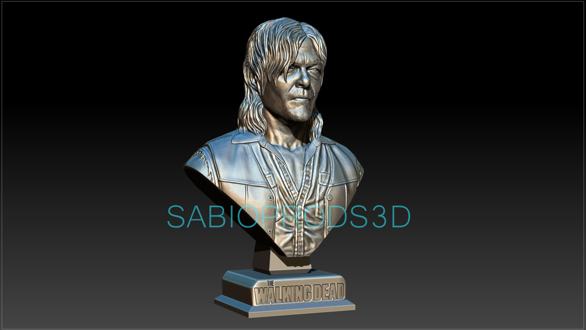 DARYL DIXON WALKING DEATH SABIOPRODS 3D PRINT MODEL 3D model 3D ...