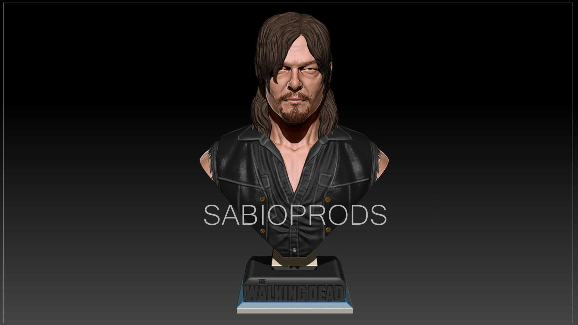 DARYL DIXON WALKING DEATH SABIOPRODS 3D PRINT MODEL 3D model 3D ...