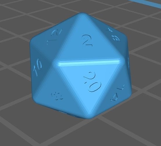 Dice 20 faces free VR / AR / low-poly 3D model | CGTrader
