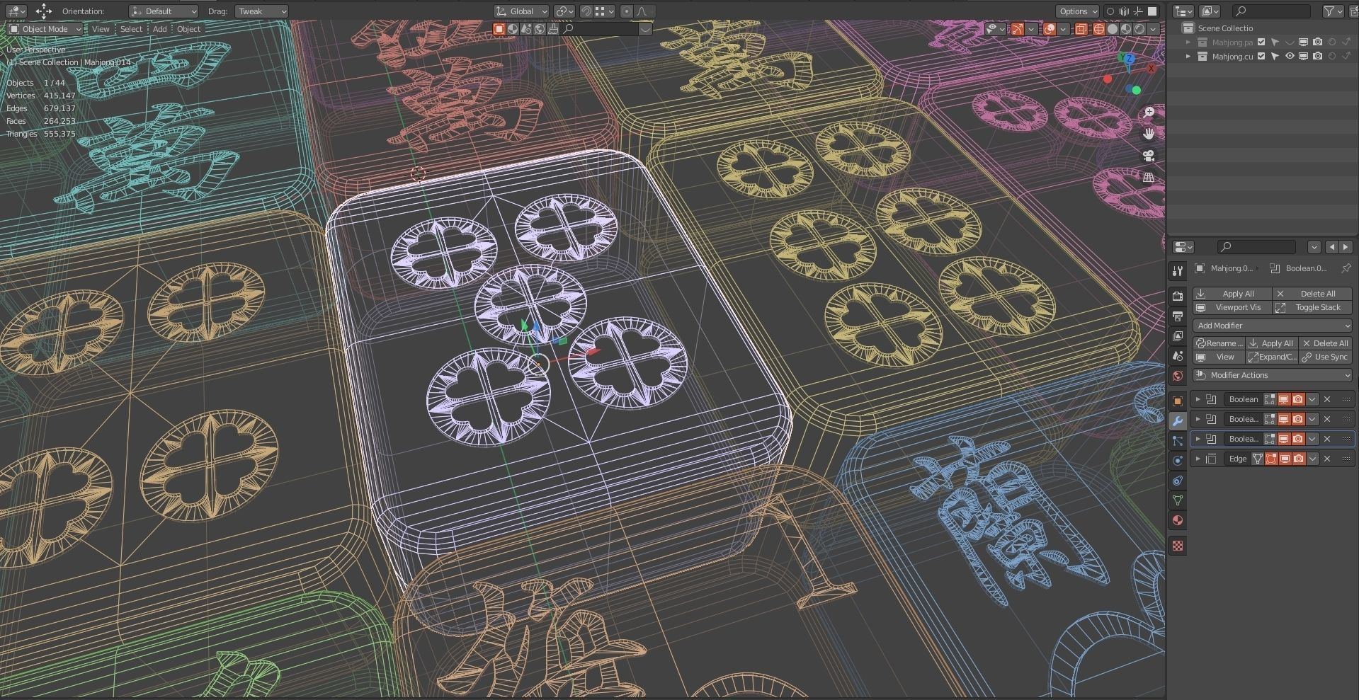 3D model Taiwan mahjong VR / AR / low-poly | CGTrader