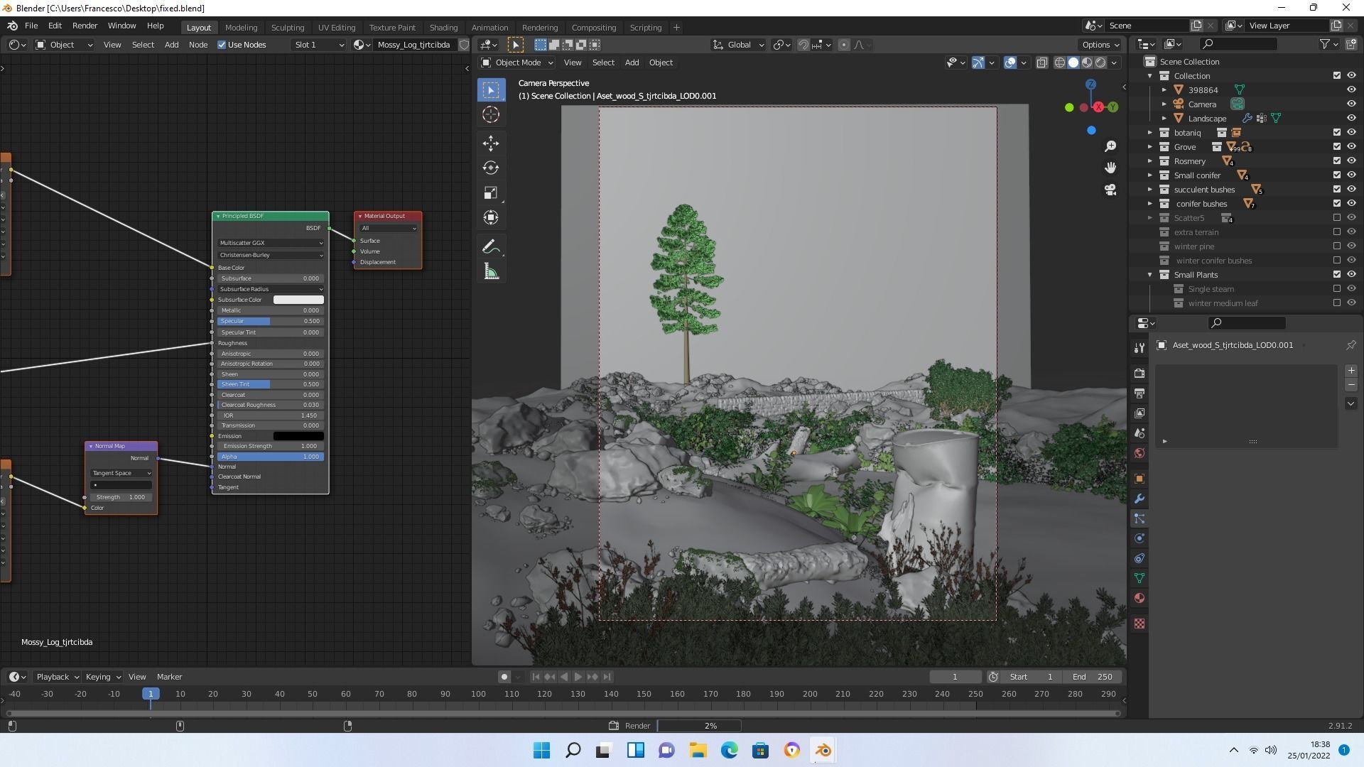 Nature scene and nature pack 3D model | CGTrader