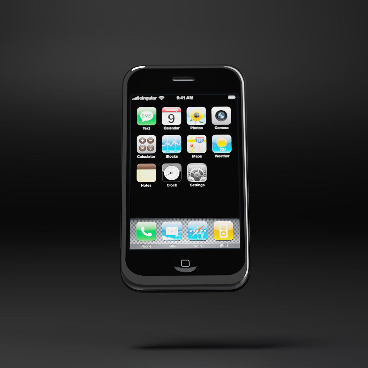 3D model Original 2007 iPhone 1 VR / AR / low-poly | CGTrader