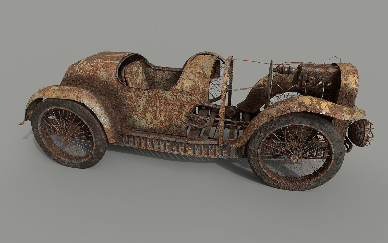 3D model Abandon Rust car VR / AR / low-poly | CGTrader