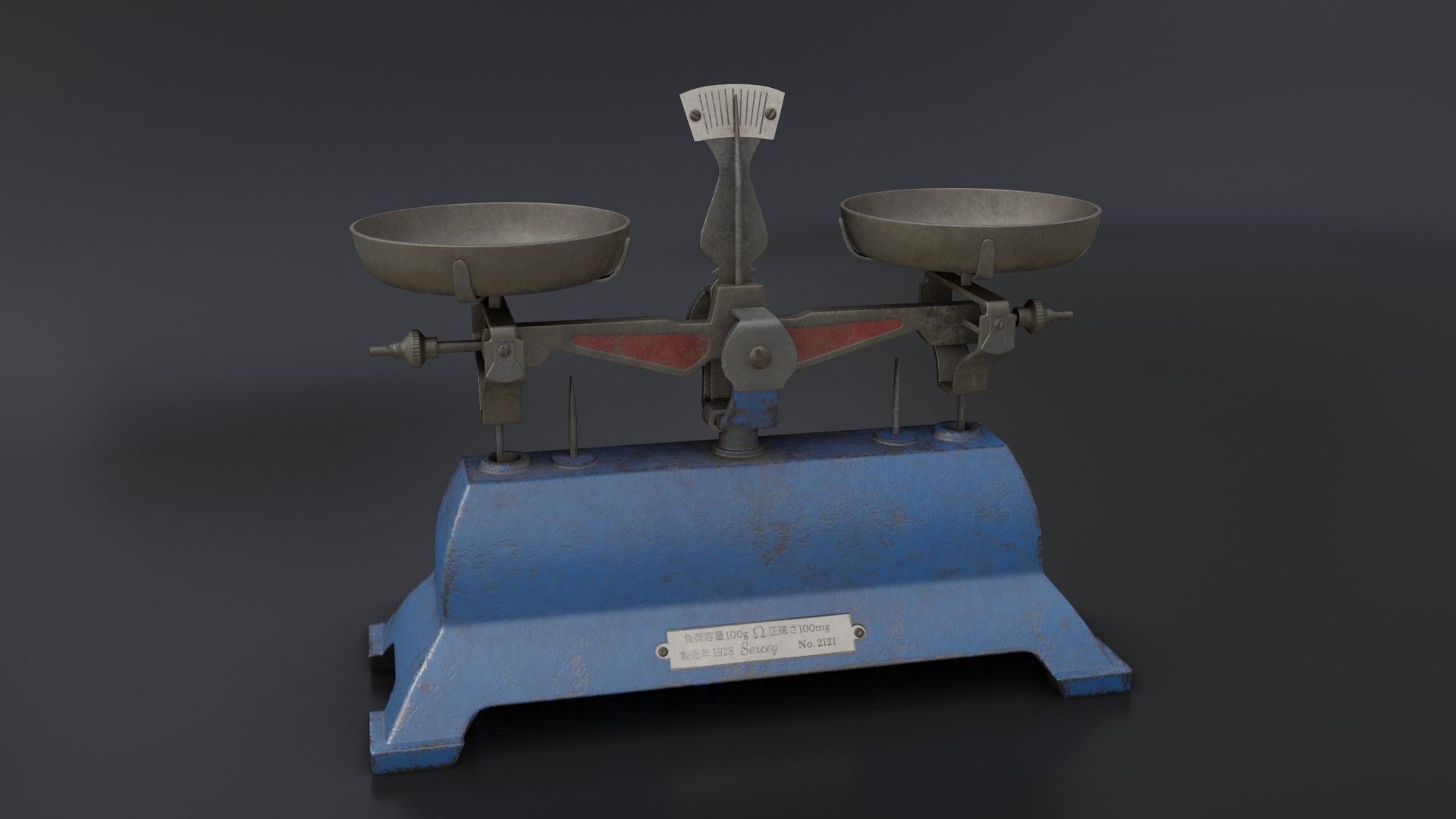 3D model Old Japanese Scales VR / AR / low-poly | CGTrader