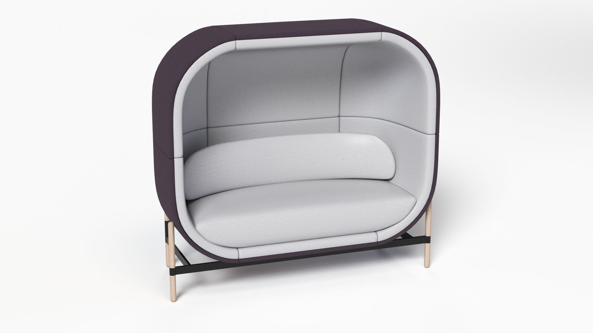 Capsule Sofa 3D model | CGTrader