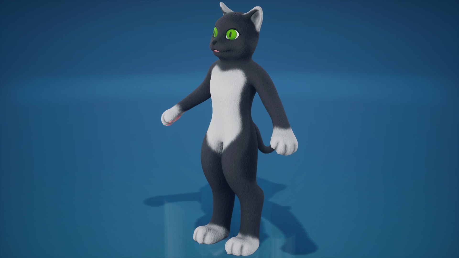 3D model FurSuit Cat VR / AR / low-poly | CGTrader