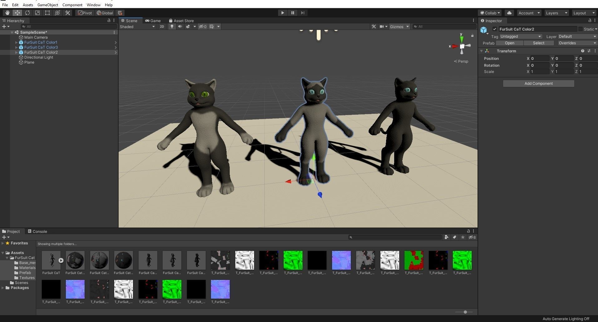 3D model FurSuit Cat VR / AR / low-poly | CGTrader