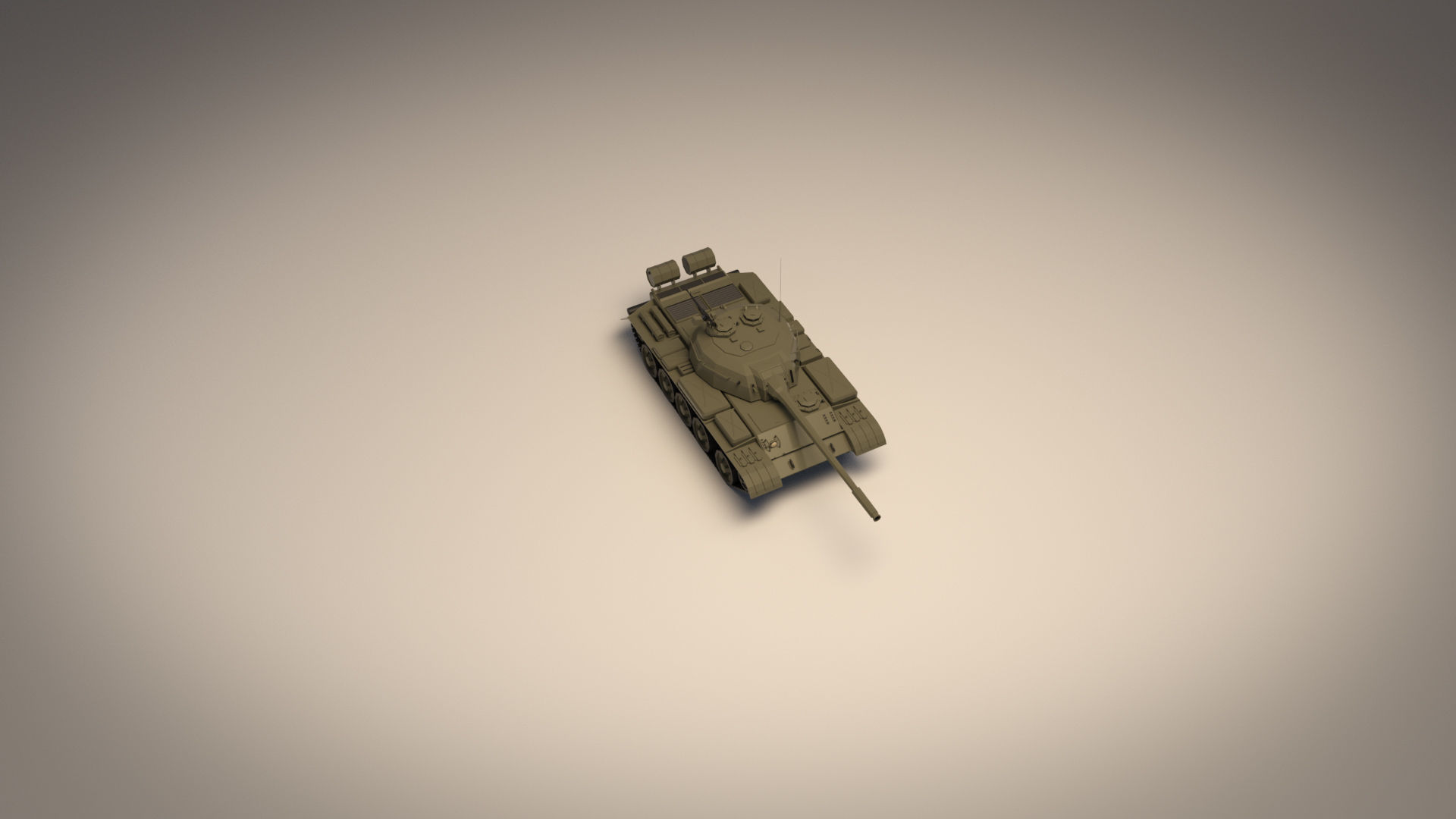 Low Poly Tank 06 3D model | CGTrader