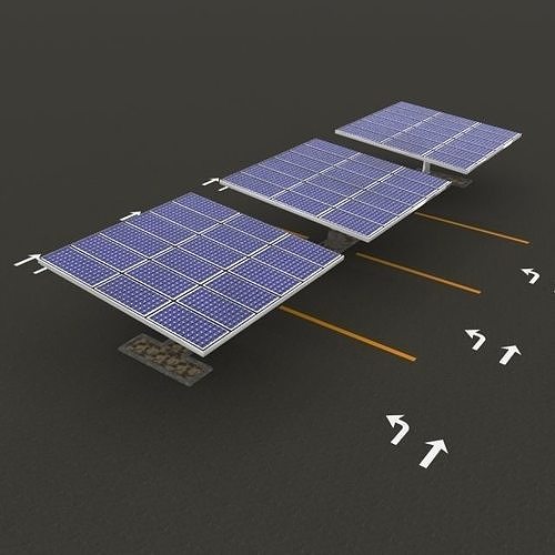 Solar canopy parking free VR / AR / low-poly 3D model | CGTrader