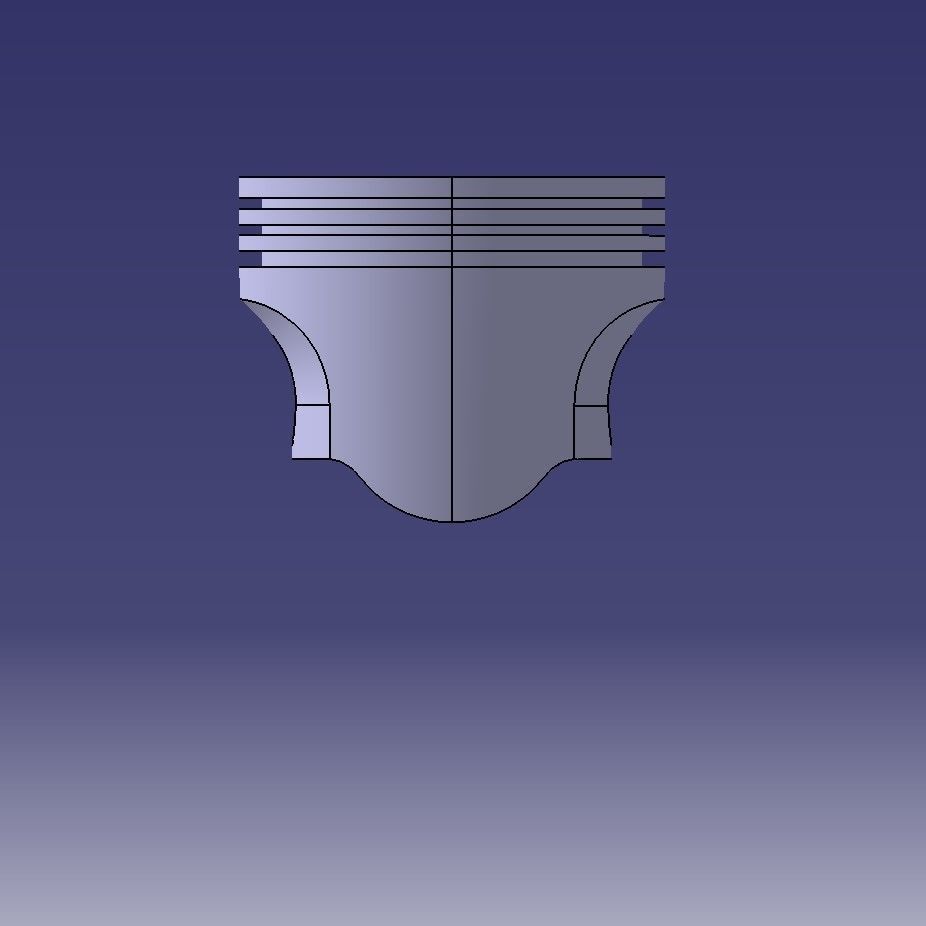 Piston head 3D model 3D printable | CGTrader