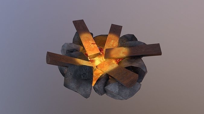 Camp Fire free VR / AR / low-poly 3D model | CGTrader
