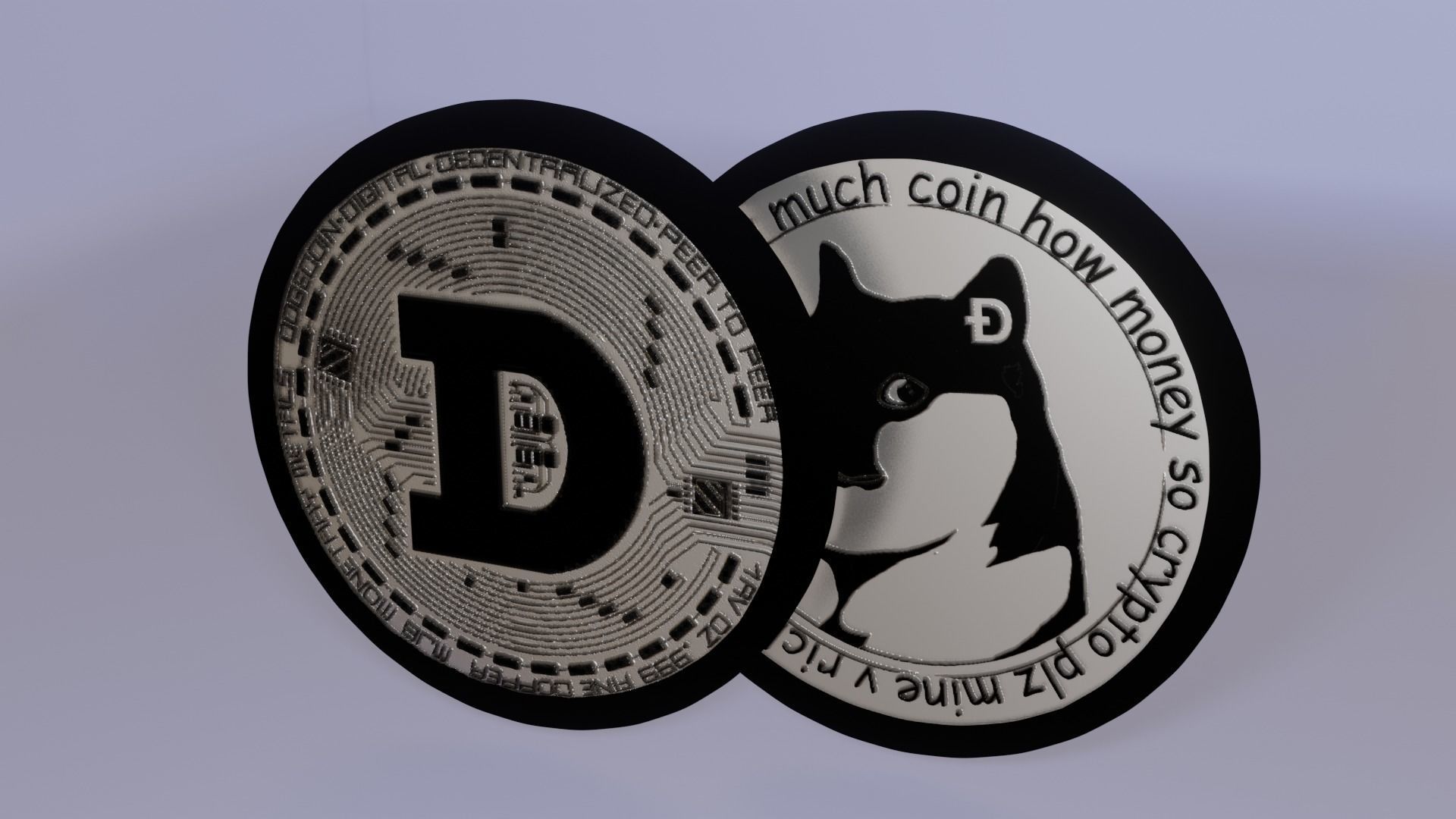 3D printable Dogecoin 3D model 3D printable | CGTrader