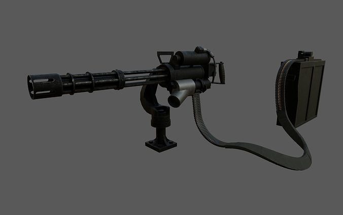 3D model MINIGUN Air Force M134 VR / AR / low-poly | CGTrader