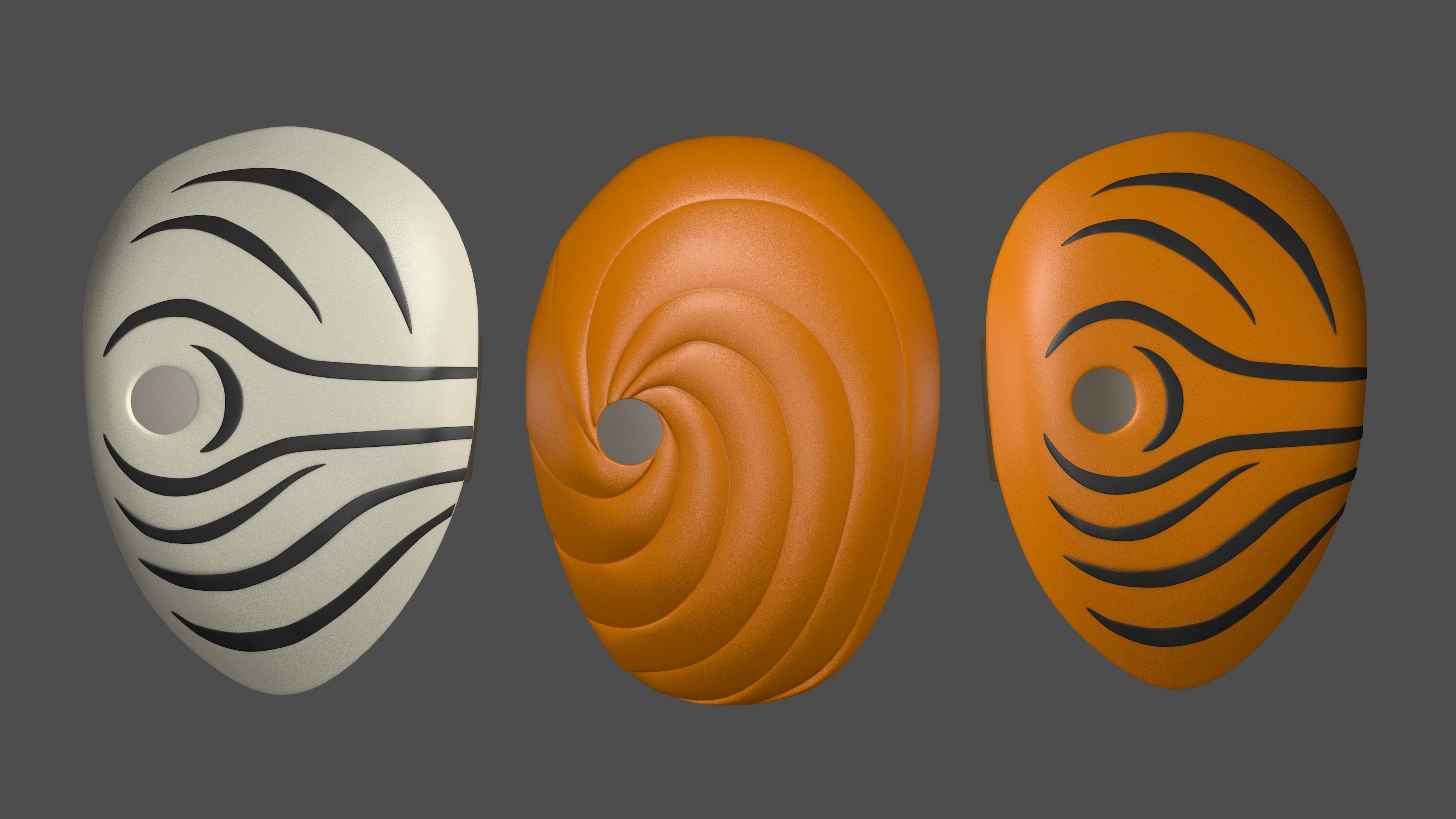 Obito masks 3D model | CGTrader
