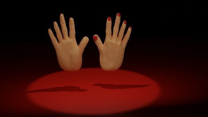 realistic human hand free 3D model | CGTrader