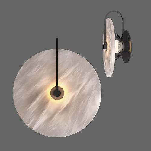 Alabaster Wall Lamp 3D model | CGTrader